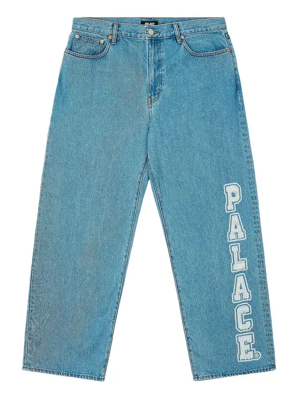 PALACE P90 College Stress Baggy Jean - Blue