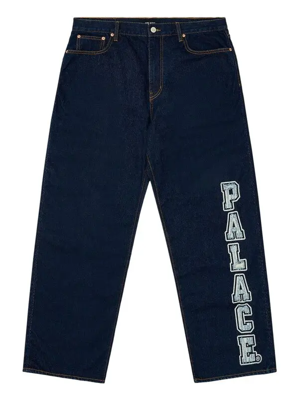 PALACE P90 College Stress Baggy Jean - Blue