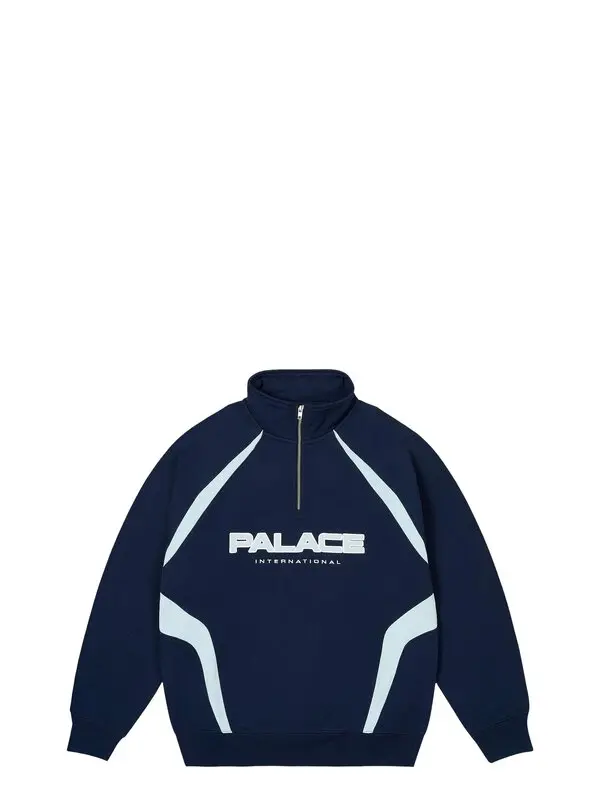 PALACE International 1/4 Zip - Blue