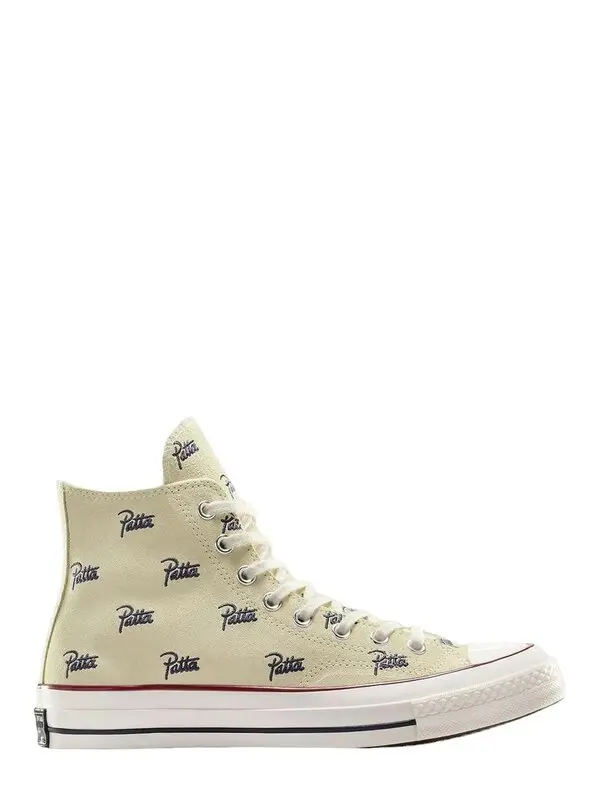 CONVERSE Patta X Chuck 70 High 'mini Logo Pack Natural Ivory' Sneakers - Cream