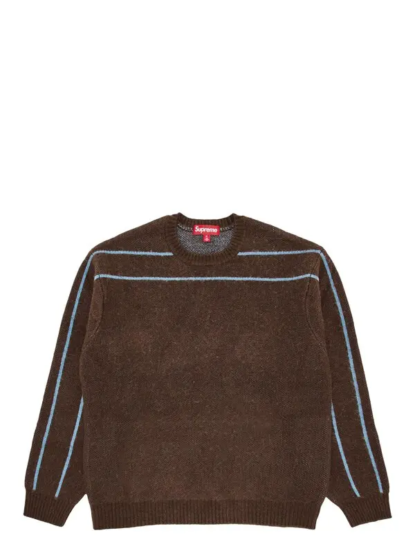 Supreme Back Stripe Sweater - Brown