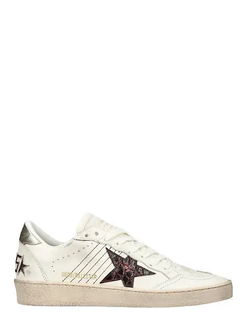 GOLDEN GOOSE Ball Star Leather Low-top Trainers - White/comb