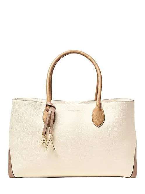 ASPINAL OF LONDON London Leather Tote Bag - Taupe