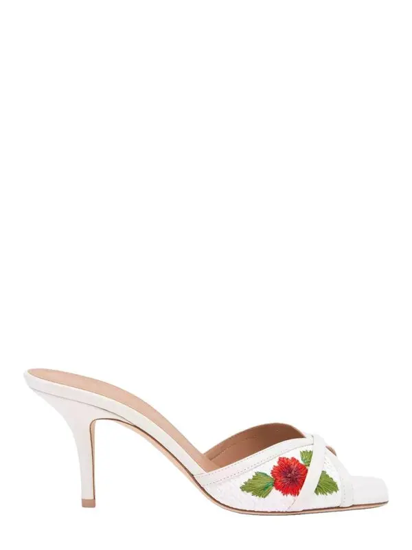 MALONE SOULIERS 70mm Perla Sandals - White