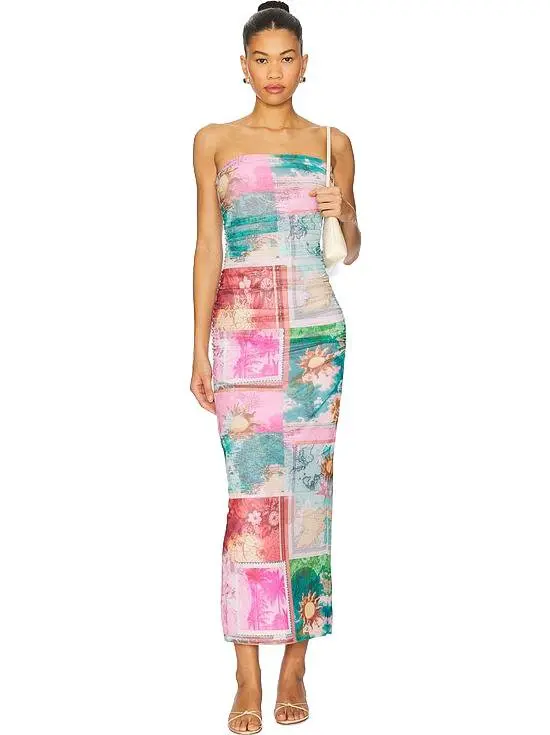 AFRM Marlo Midi Dress - Tropic Postcard
