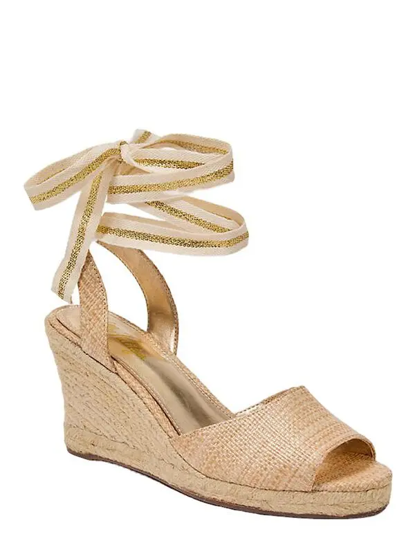 Lilly Pulitzer Paley Espadrille Wedges - Natural