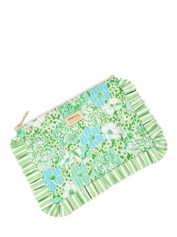 Lilly Pulitzer® Ruffle Pouch - Mint Condition Burst Of Joy