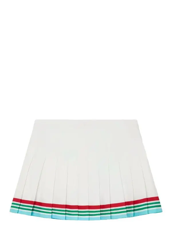 Casablanca Casa Way Pleated Skirt - White
