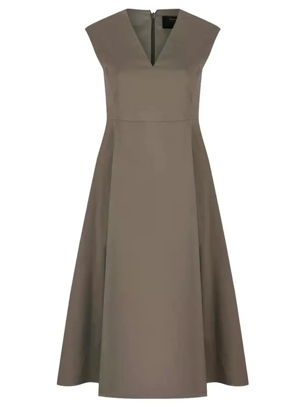 GRAN SASSO V-neck Dress - Brown
