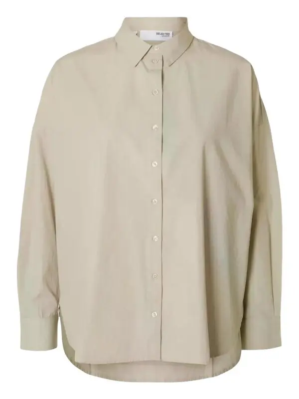 SELECTED Organic Cotton Shirt - Neutrals