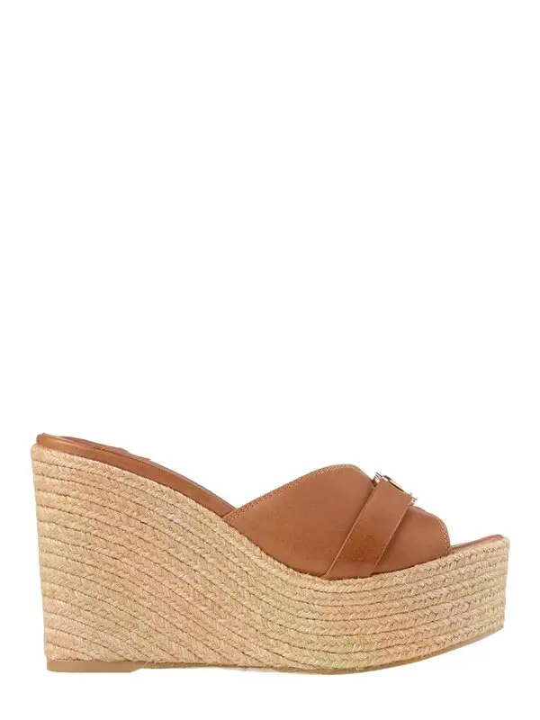JIMMY CHOO 100mm Leda Espadrilles - Brown