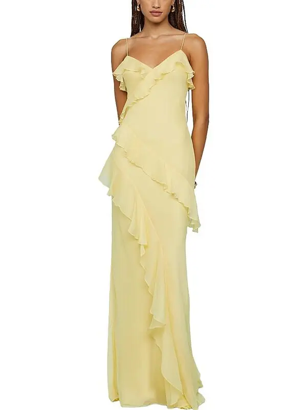 AMUR Sophia Slip Gown - Lotus
