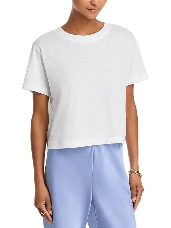 Velvet By Graham & Spencer Sabel Crop Tee - White