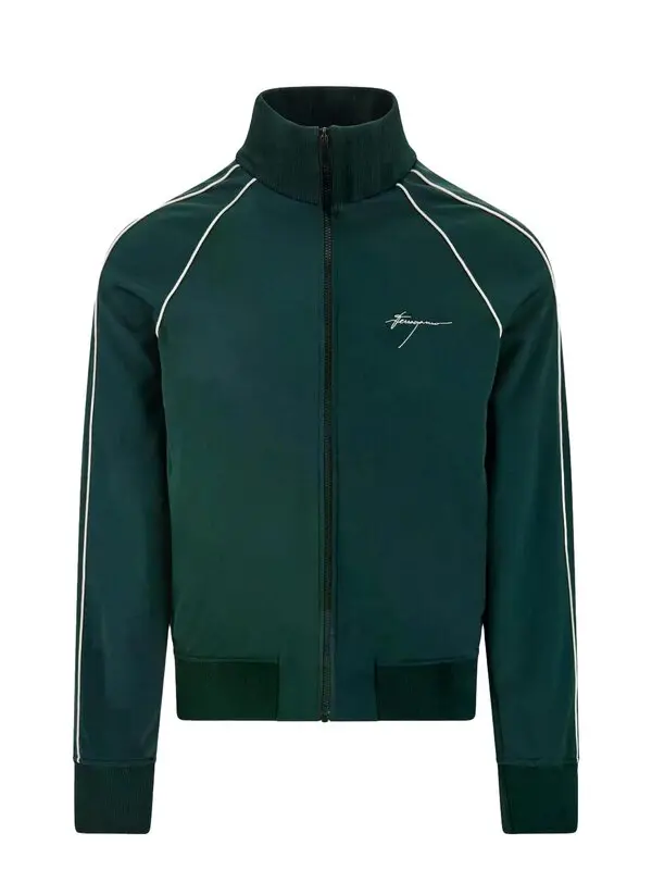 FERRAGAMO Logo-print Tracksuit Top - Green