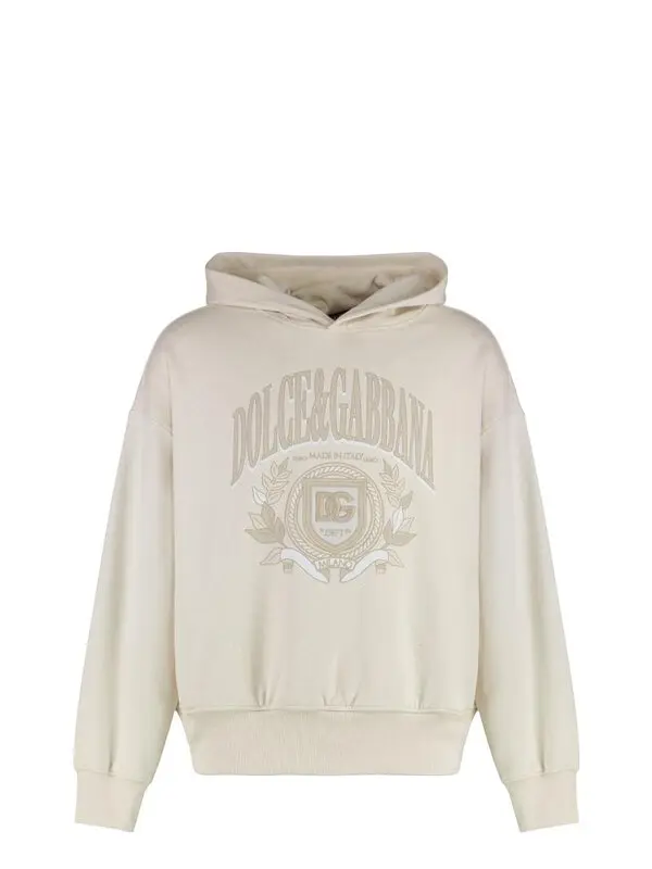 Dolce & Gabbana Cotton Hoodie - Beige