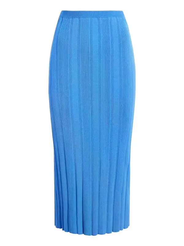 Proenza Schouler Ryanne Ribbed Skirt - Blue