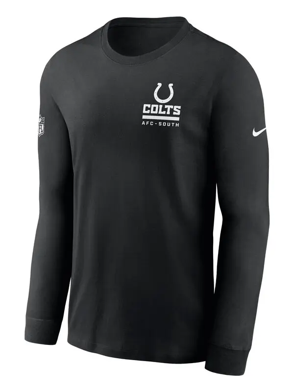Nike Indianapolis Colts Sideline Team Issue Dri-fit Nfl Long-sleeve T-shirt - Black