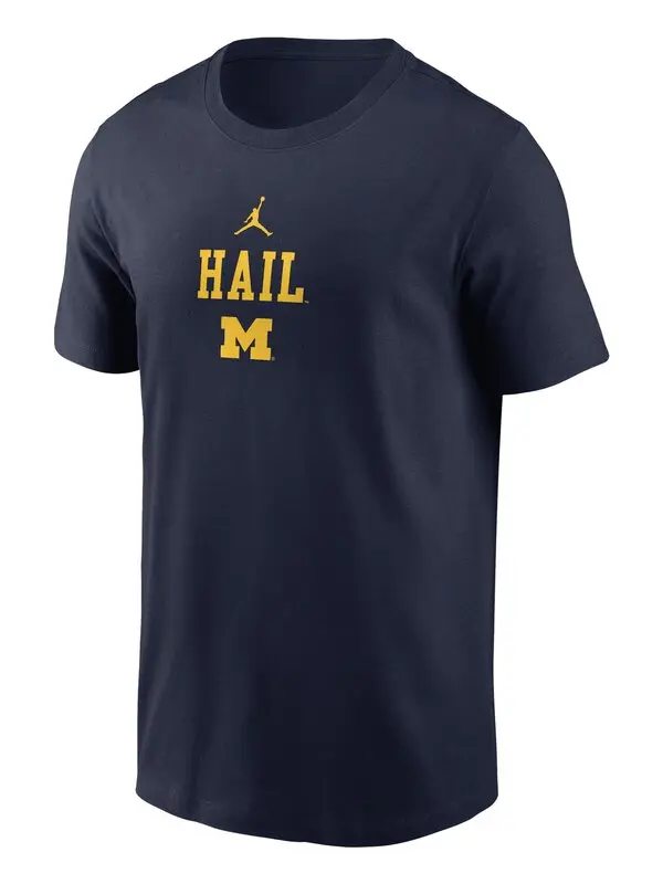 JORDAN Michigan Campus Local Madness College T-shirt - Blue