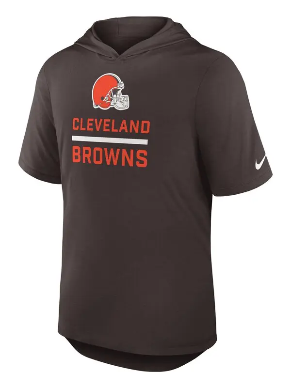 Nike Cleveland Browns Dri-fit Nfl Hooded T-shirt - Brown