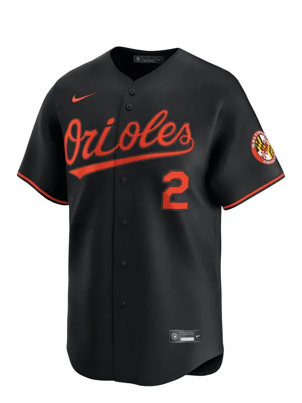 Nike Gunnar Henderson Baltimore Orioles Dri-fit Adv Mlb Limited Jersey - Black