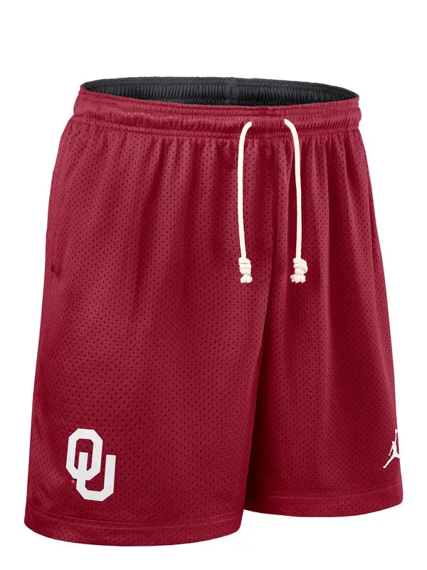JORDAN Oklahoma Sideline Reversible Dri-fit College Shorts - Red