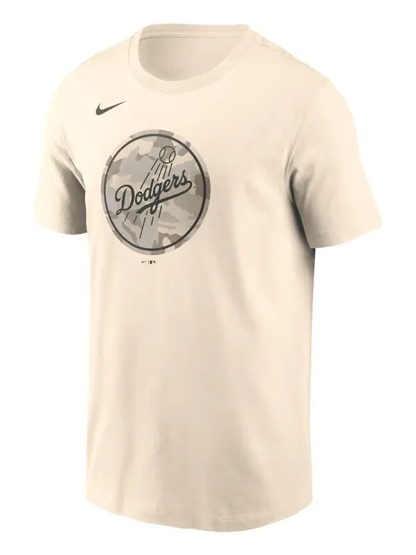 Nike Los Angeles Dodgers Camo Mlb T-shirt - Brown
