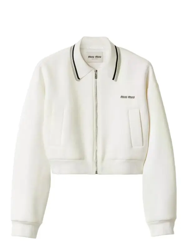 Miu Miu Wool-blend Jacket - White