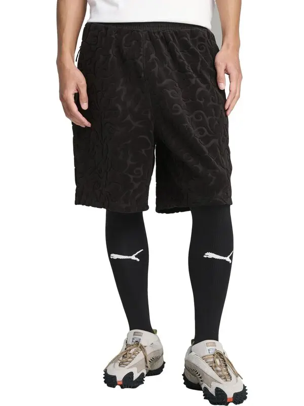 PUMA X Aries Relaxed Fit Shorts - Black
