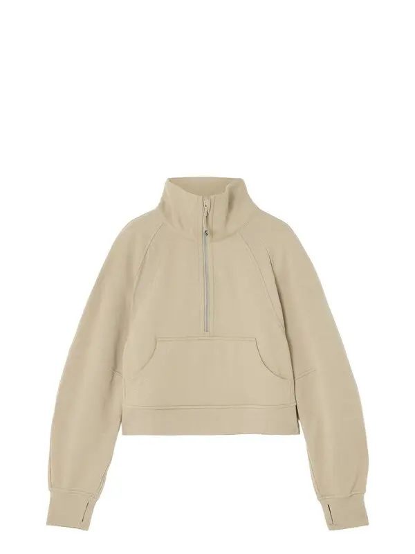 Lululemon Scuba Cotton-blend Fleece Sweatshirt - Neutrals