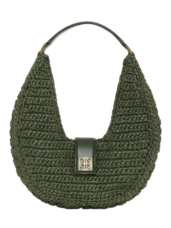 ANINE BING Lou Monogram Bag - Olive