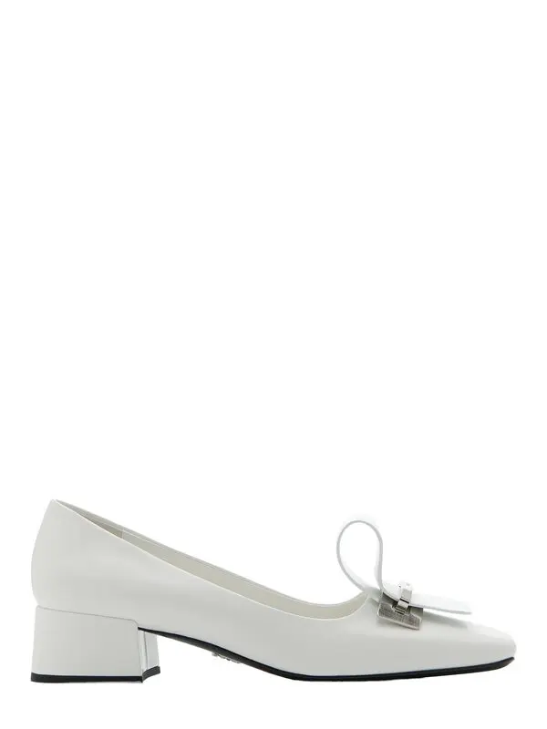 Prada Leather Pumps - White