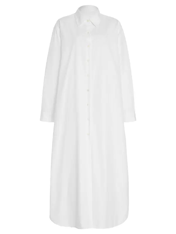 Comme Si Shirt Dress - White