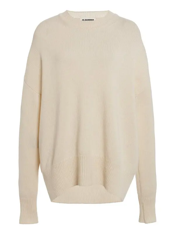 JIL SANDER Cashmere Boyfriend Jumper - Ivory