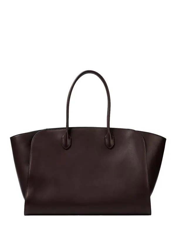 THE ROW Marlo Large Leather Tote Bag - Brown