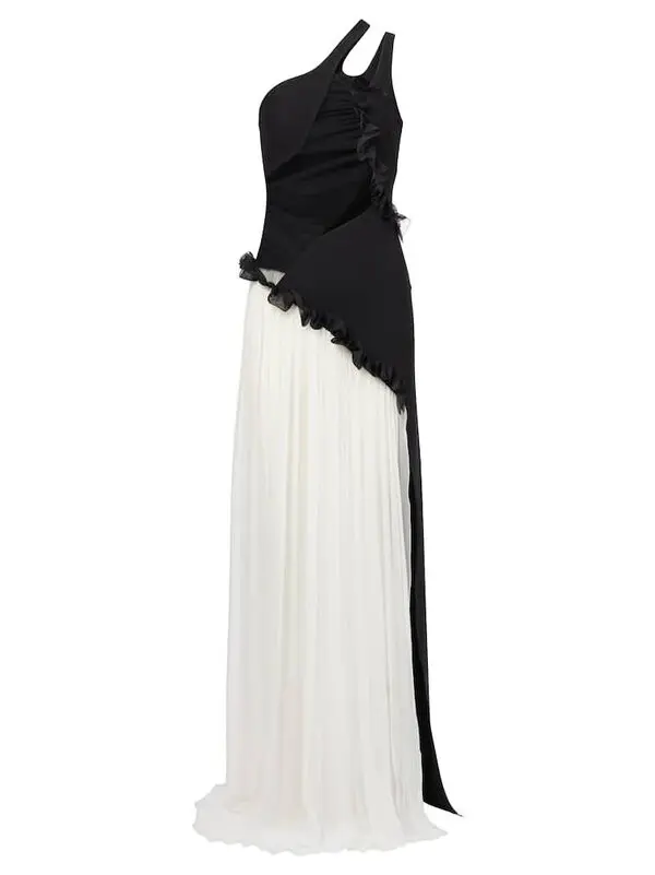 NENSI DOJAKA Asymmetric Maxi Dress - Multicoloured