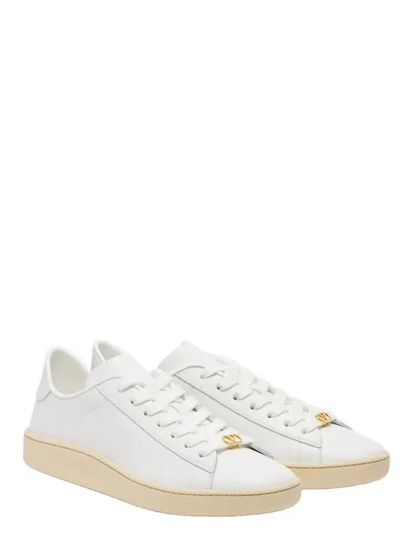 Valentino Garavani Royco Vlogo Leather Sneakers - White