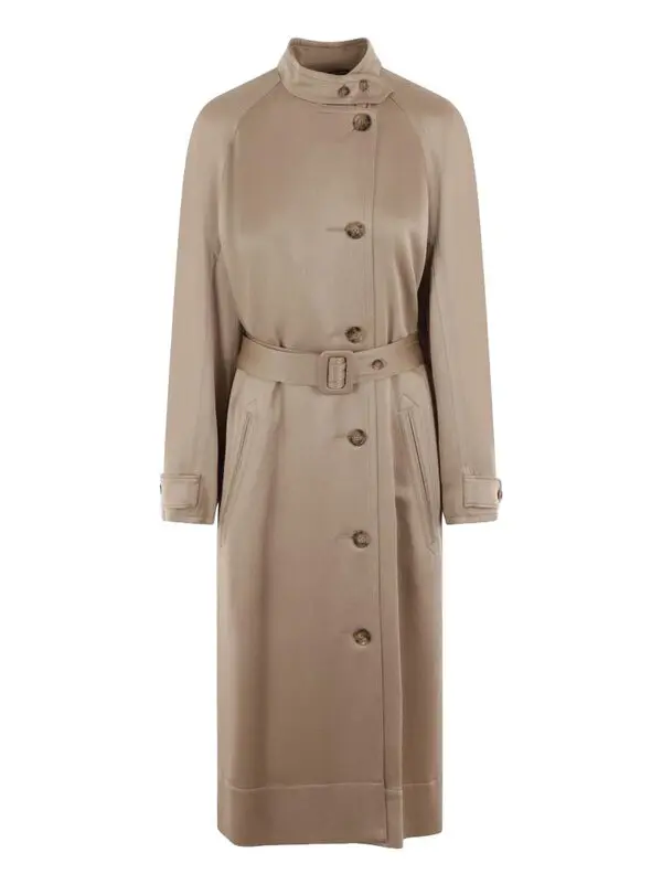10 CORSO COMO Single-breasted Trench Coat - Beige