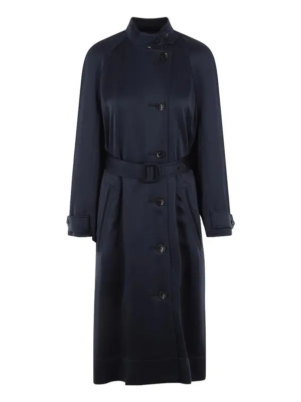 10 CORSO COMO Single-breasted Trench Coat - Blue