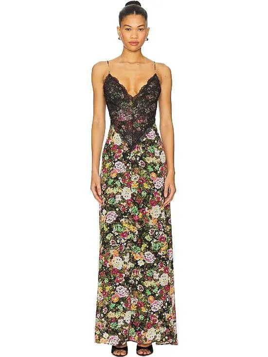 AFRM Prianka Maxi Dress - Green