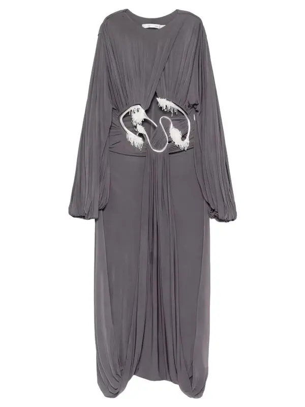 Christopher Esber Sculptured Torso Maxi Dress - Grey