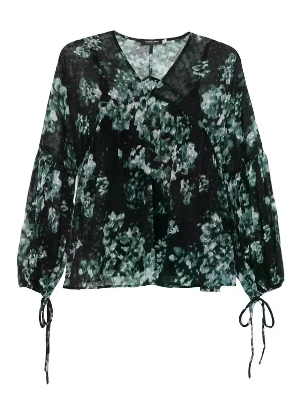 Scotch & Soda Fil Coupe Blouse - Black
