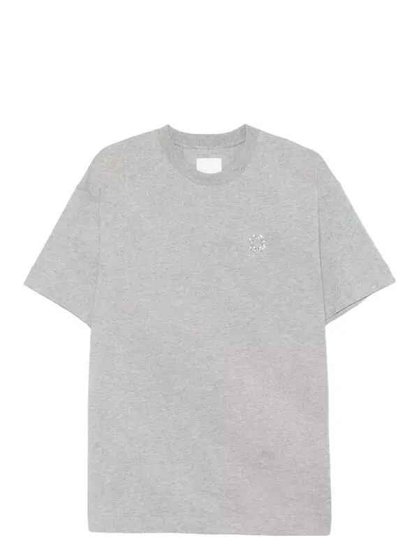 Givenchy Crystal 4g-detail Cotton T-shirt - Grey