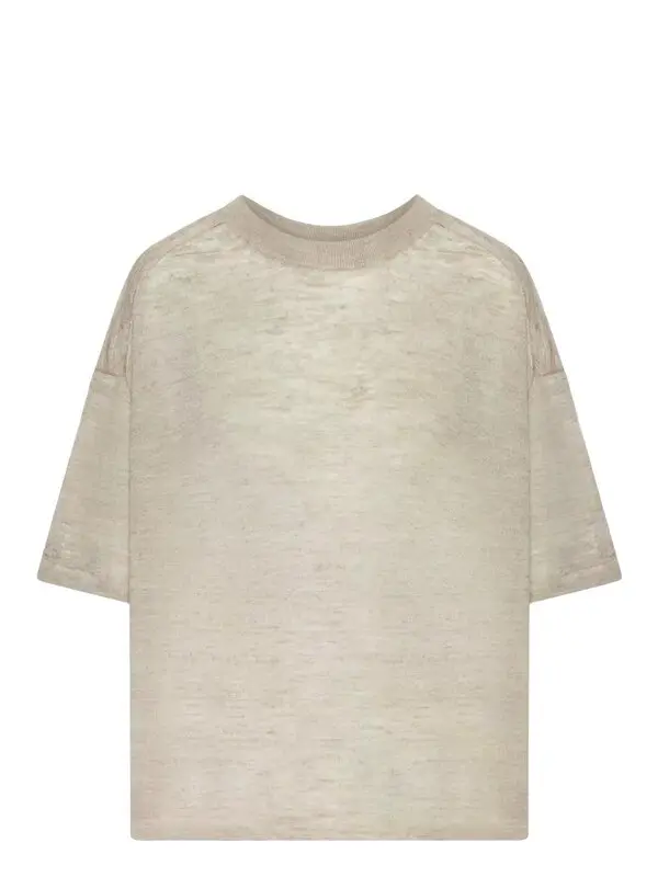 ROBERTO COLLINA Crew-neck T-shirt - Neutrals