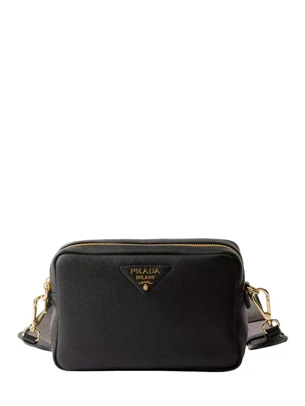 Prada Leather Shoulder Bag - Black