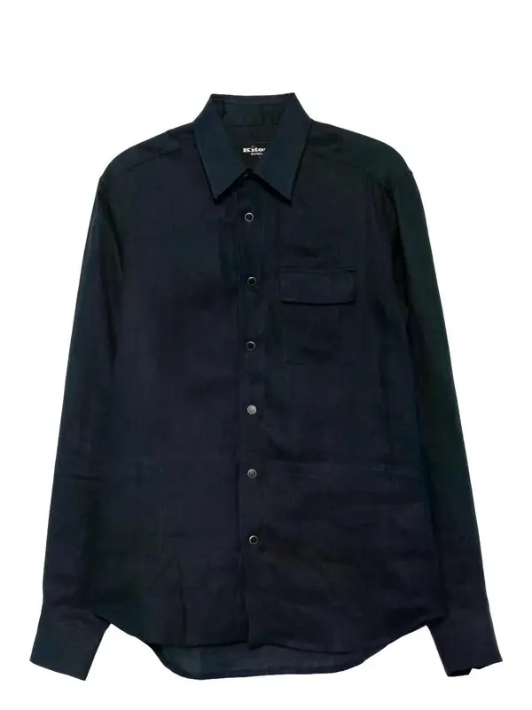 Kiton Linen Shirt - Blue