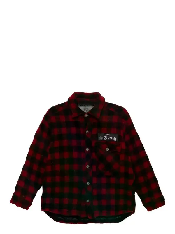 STAIN SHADE Checked Jacket - Red