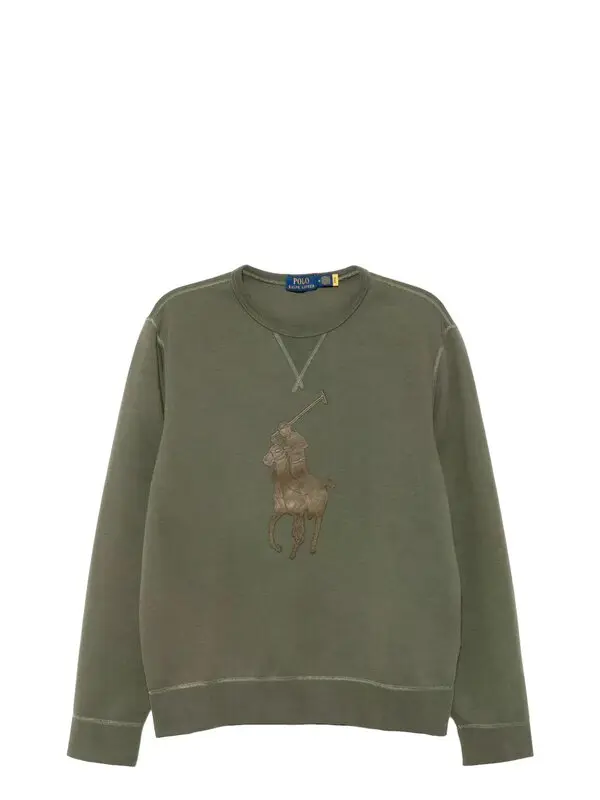 Polo Ralph Lauren Embroidered Logo Crewneck Sweatshirt - Green