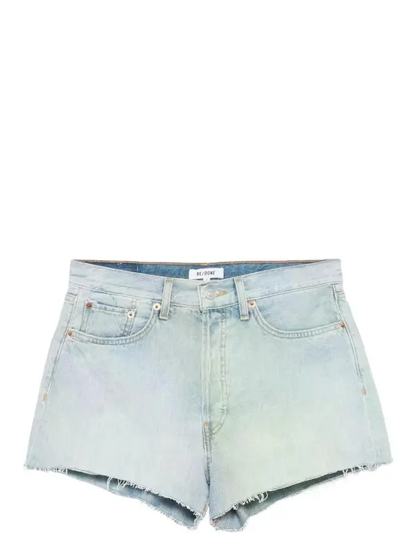 RE/DONE The Easy Rider Denim Shorts - Blue