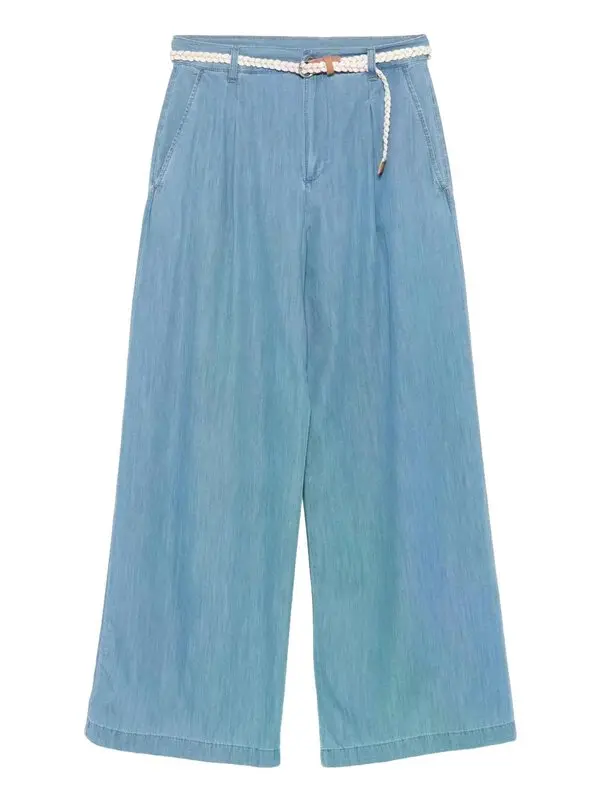Liu Jo Belted Trousers - Blue