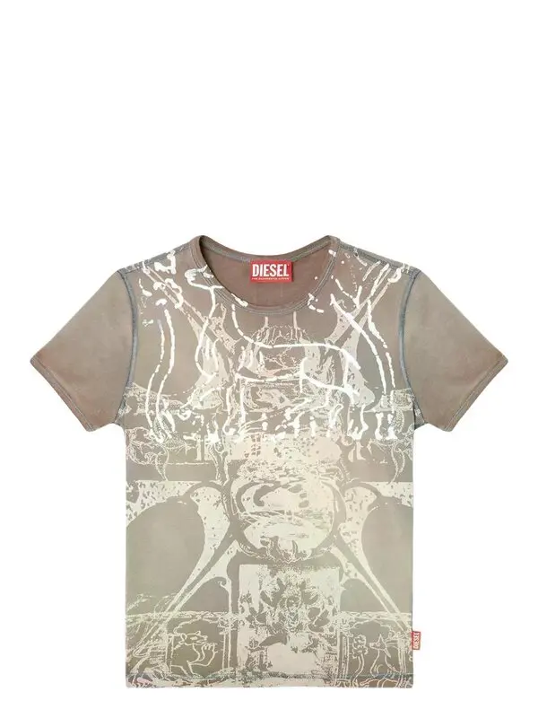 DIESEL® T-uncuties-long-r6 T-shirt - Neutrals